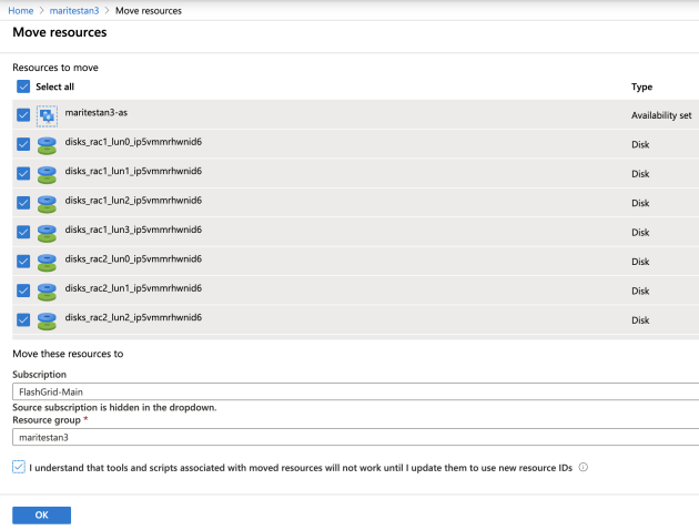 Migrate Azure resources between subscriptions | DBA Knowledge Base